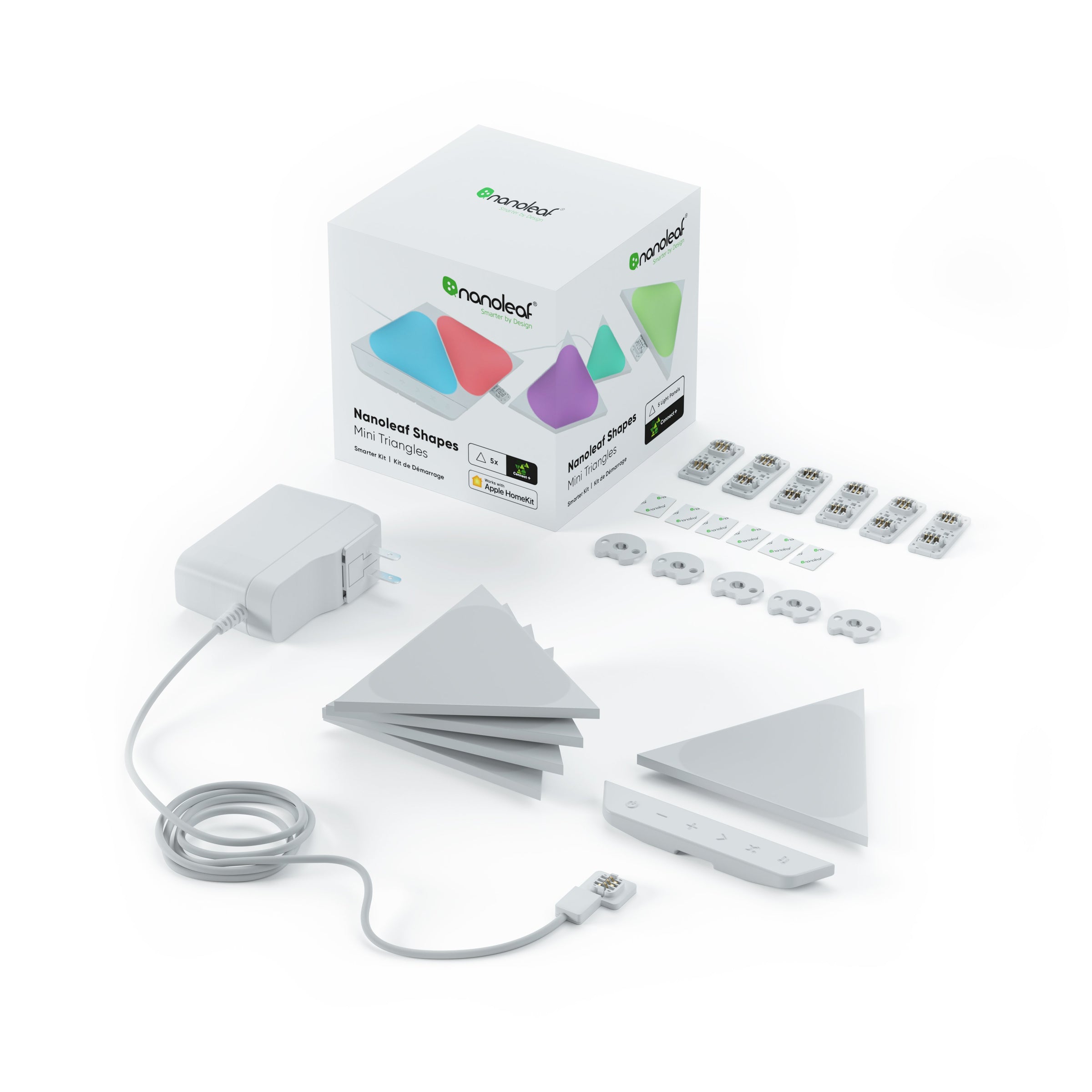 Nanoleaf Shapes Mini Triangles | Smart LED Light Panel Kit – Nanoleaf ...